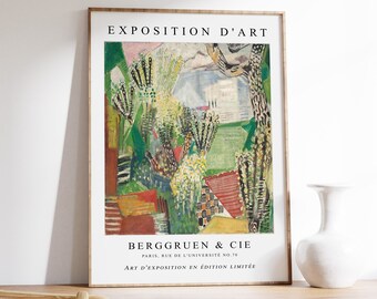 Andre Derain Exhibition Poster Port French Expressionist - Etsy