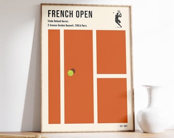 French Open Poster - Etsy