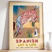Spanish Exhibition Art Poster, Spanish Print, Floral Print, Vintage ...