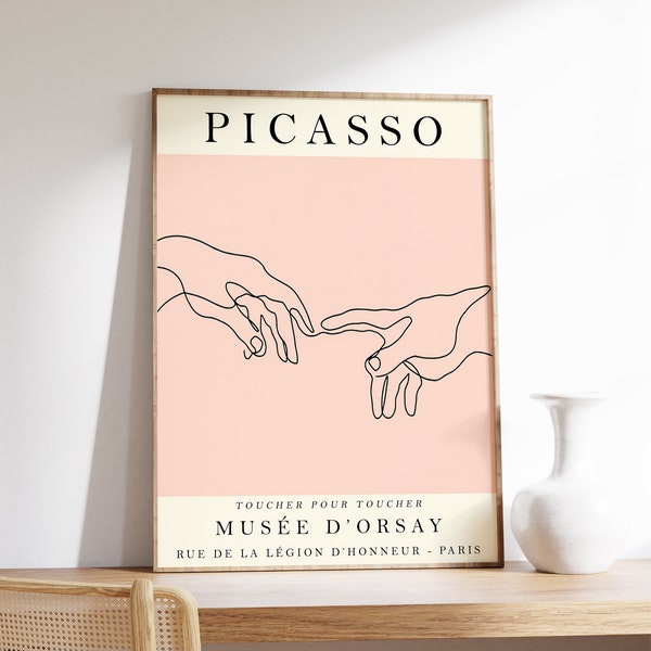 Picasso Hands Print - Etsy