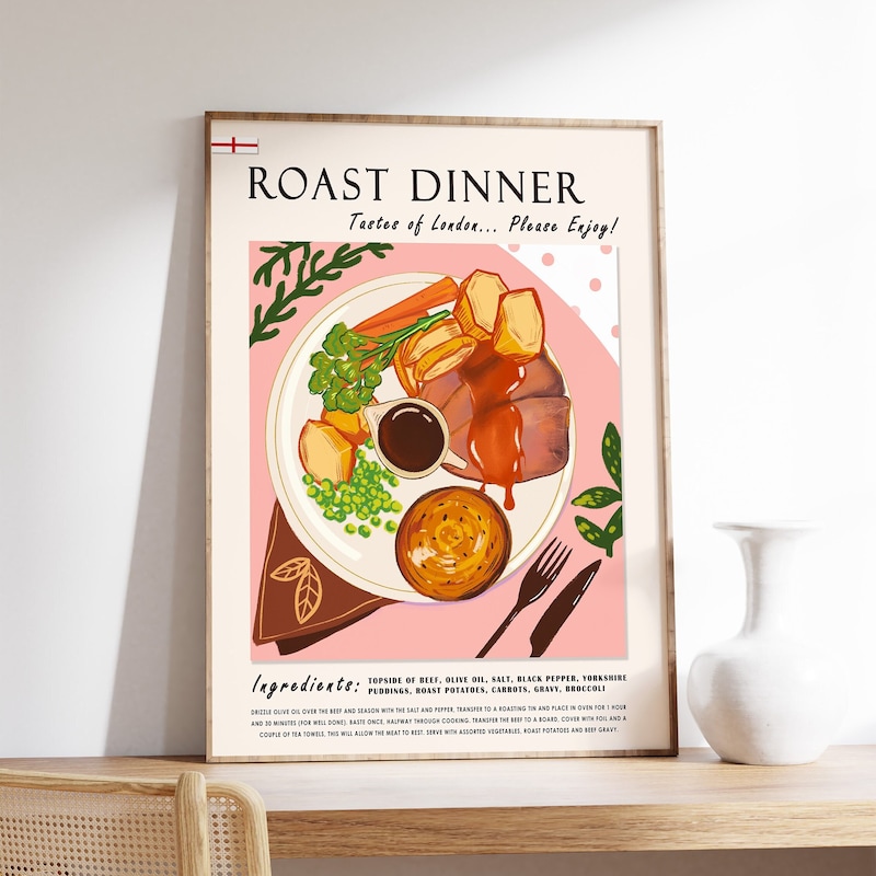 Sunday Roast Prints - Etsy UK