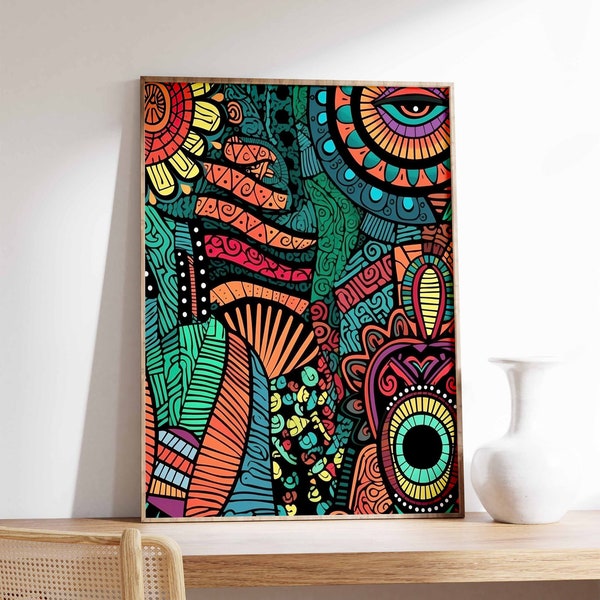 Tribal Poster - Etsy