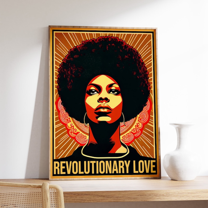 Black Woman Poster Power - Etsy UK