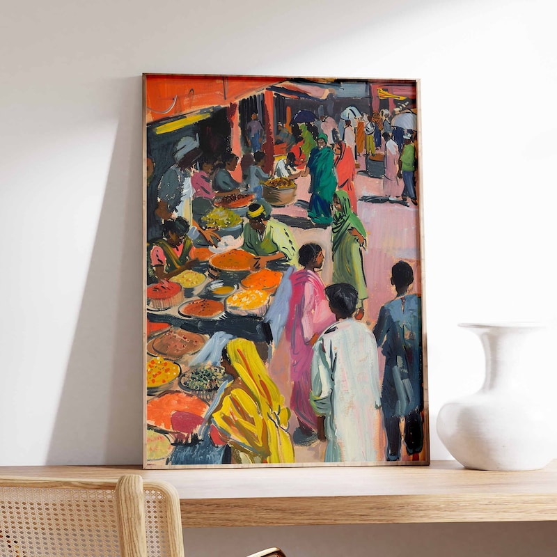 Indian Art Work Modern - Etsy UK