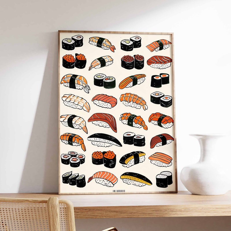 Sushi Poster - Etsy