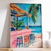 Caribbean Beach Bar Poster, Tropical Wall Art, Tropical Decor, Cocktail ...