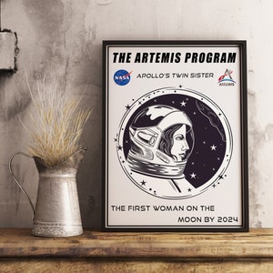 Nasa Space Poster, Artemis Female Astronaut Project, Female Equality ...