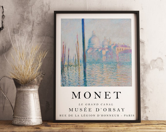 Monet Exhibition Poster Impression Sunrise Gallery Quality - Etsy