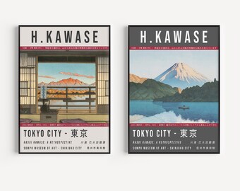 Japanese Wall Art Set of 3 Posters Japanese Wall Print - Etsy