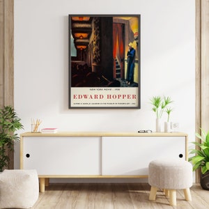 Edward Hopper Exhibition Poster, New York Movie, Edward Hopper Art ...