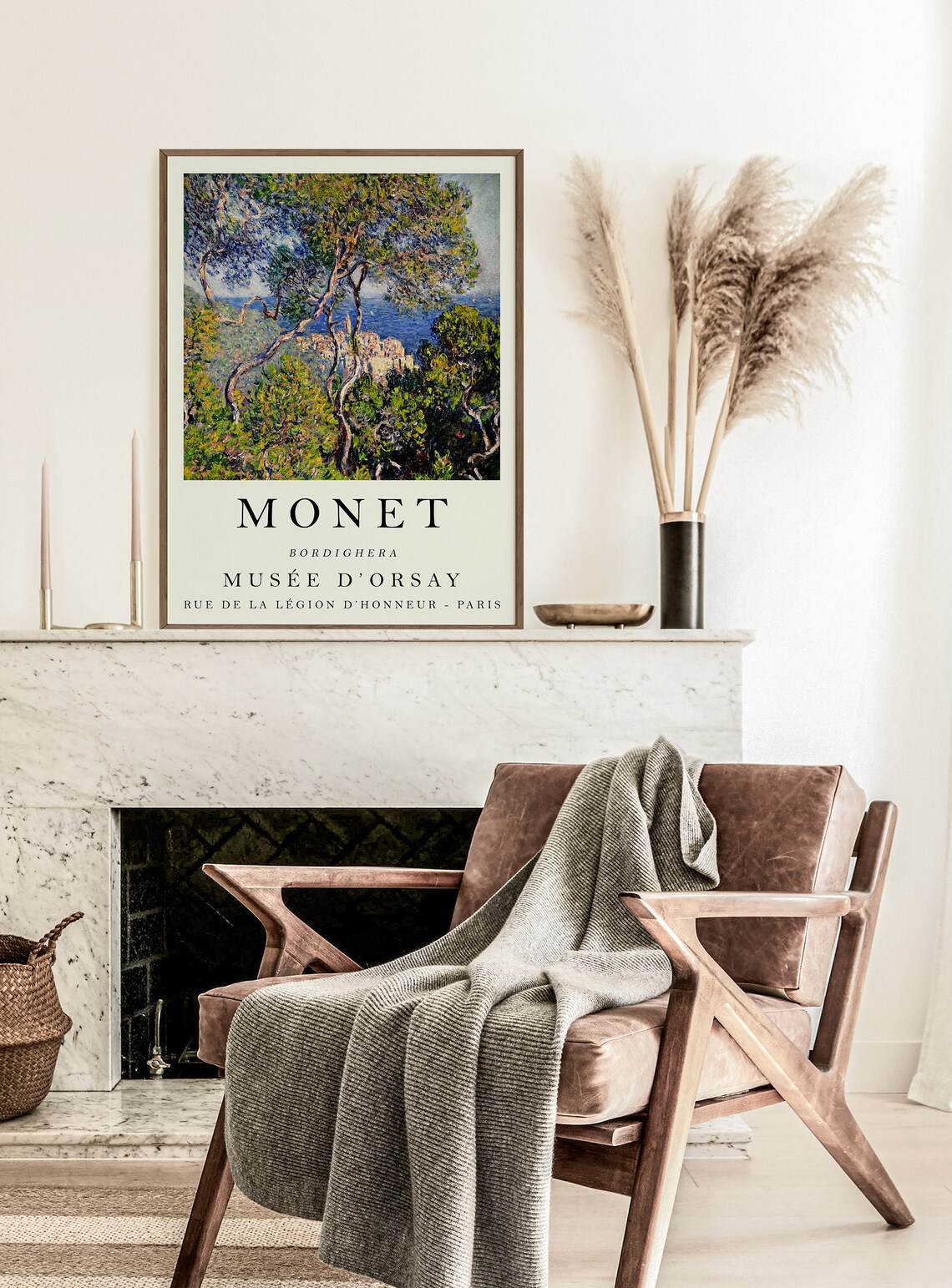 Claude Monet Exhibition Poster Bordighera Gallery Quality - Etsy