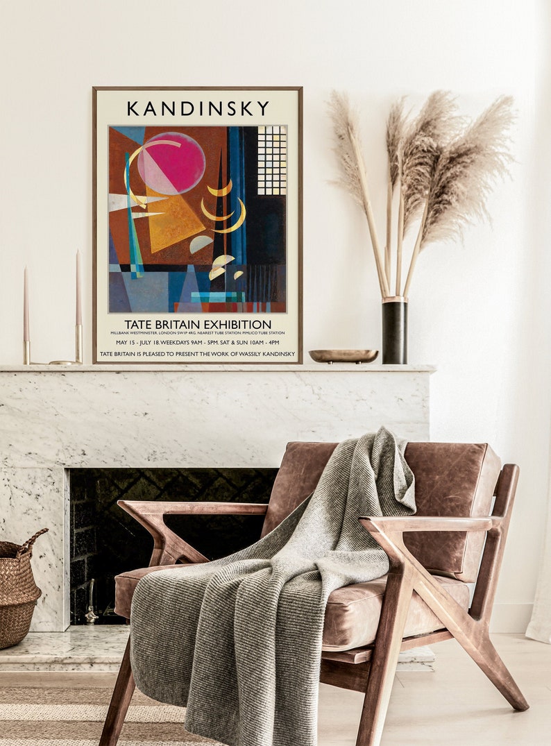 Wassily Kandinsky Exhibition Poster Scharf-Ruhig Abstract | Etsy