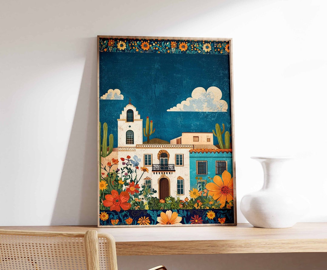 Vintage Mexican Poster, Mexican Prints, Mexican Decor, Traditional ...