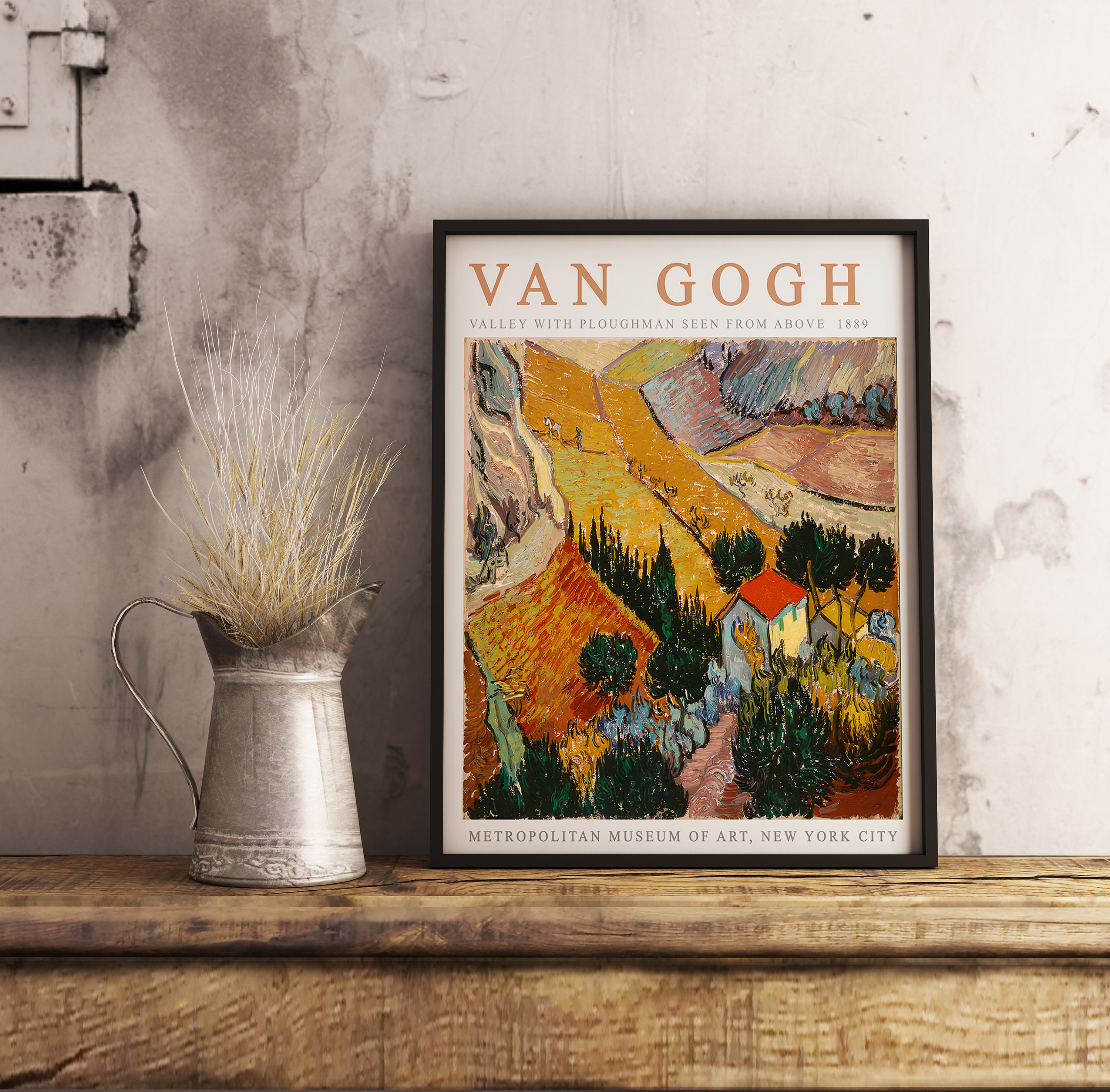 Van Gogh Exhibition Poster Gallery Quality Art Print Valley | Etsy