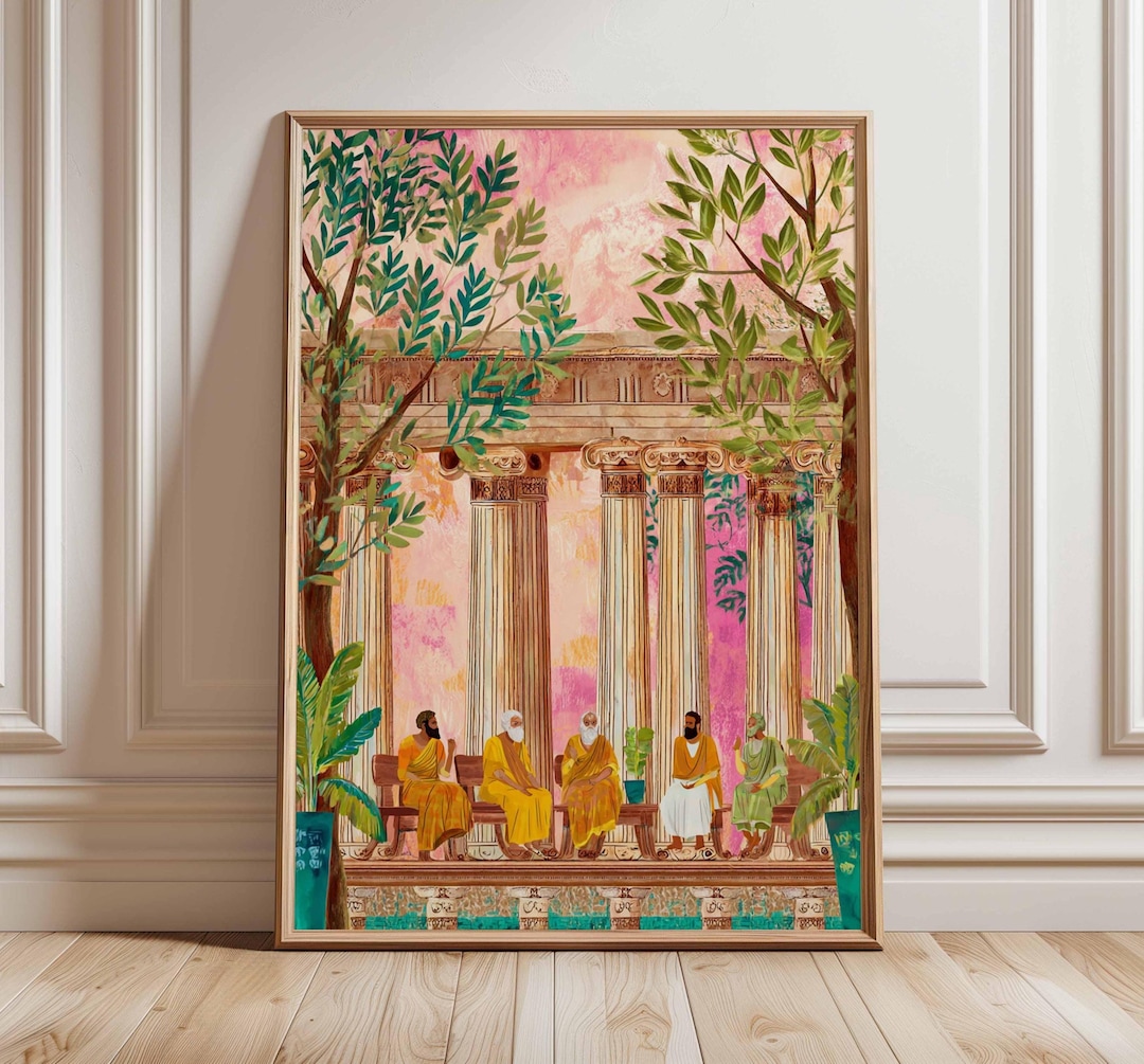 Greek Ancient Poster, Mythology Wall Art Print, History Decor ...