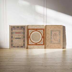 Set of 3 Arabic Prints, Islamic Wall Art, Islamic Decor, Arabic Decor ...