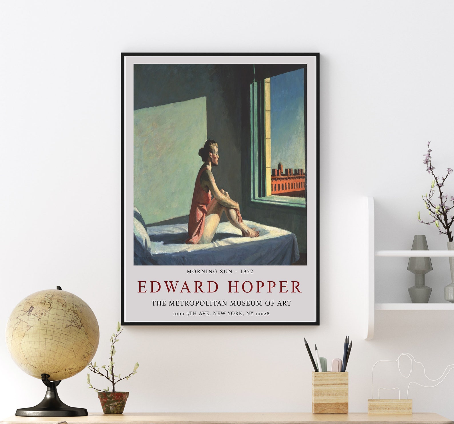 Edward Hopper Exhibition Poster Morning Sun Wall Art Decor | Etsy