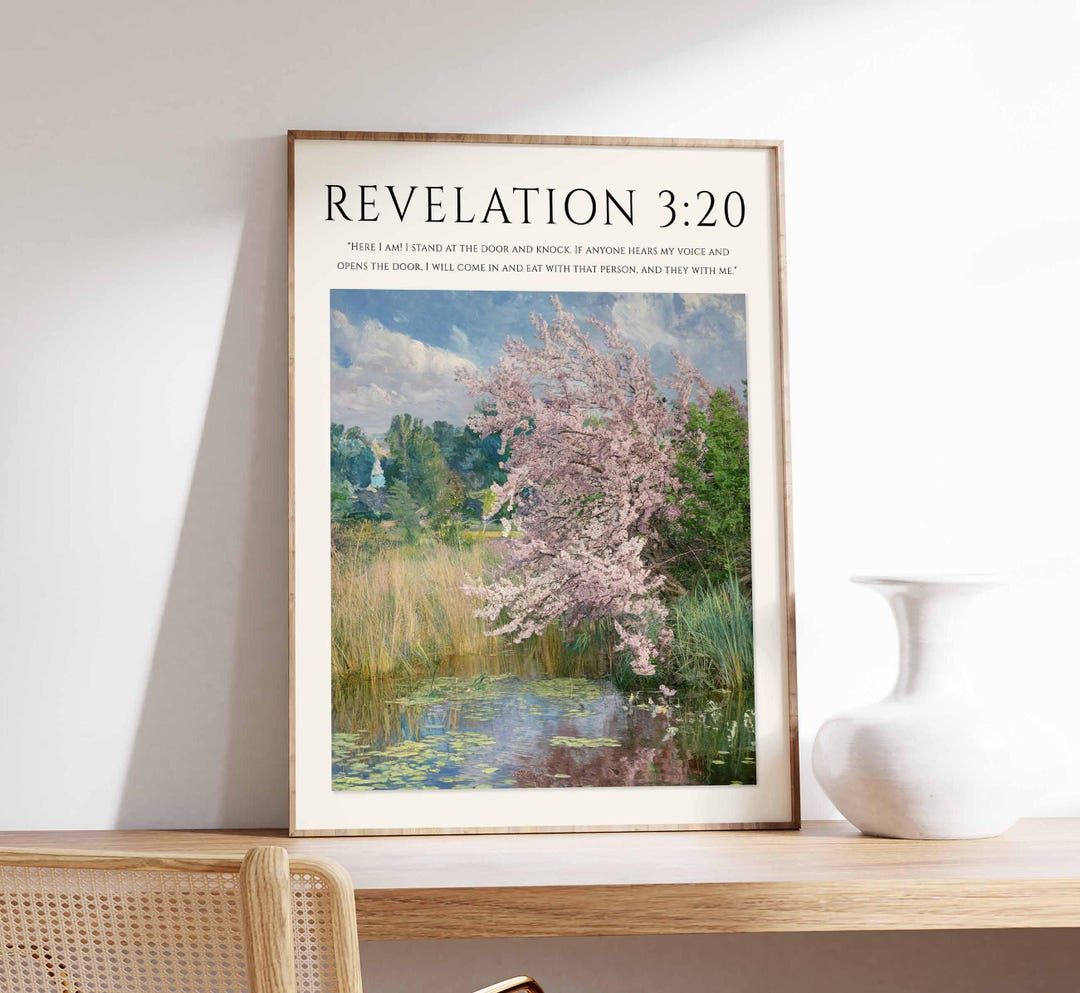 Christian Poster, Bible Verse Poster, Bible Art, Monet Poster ...