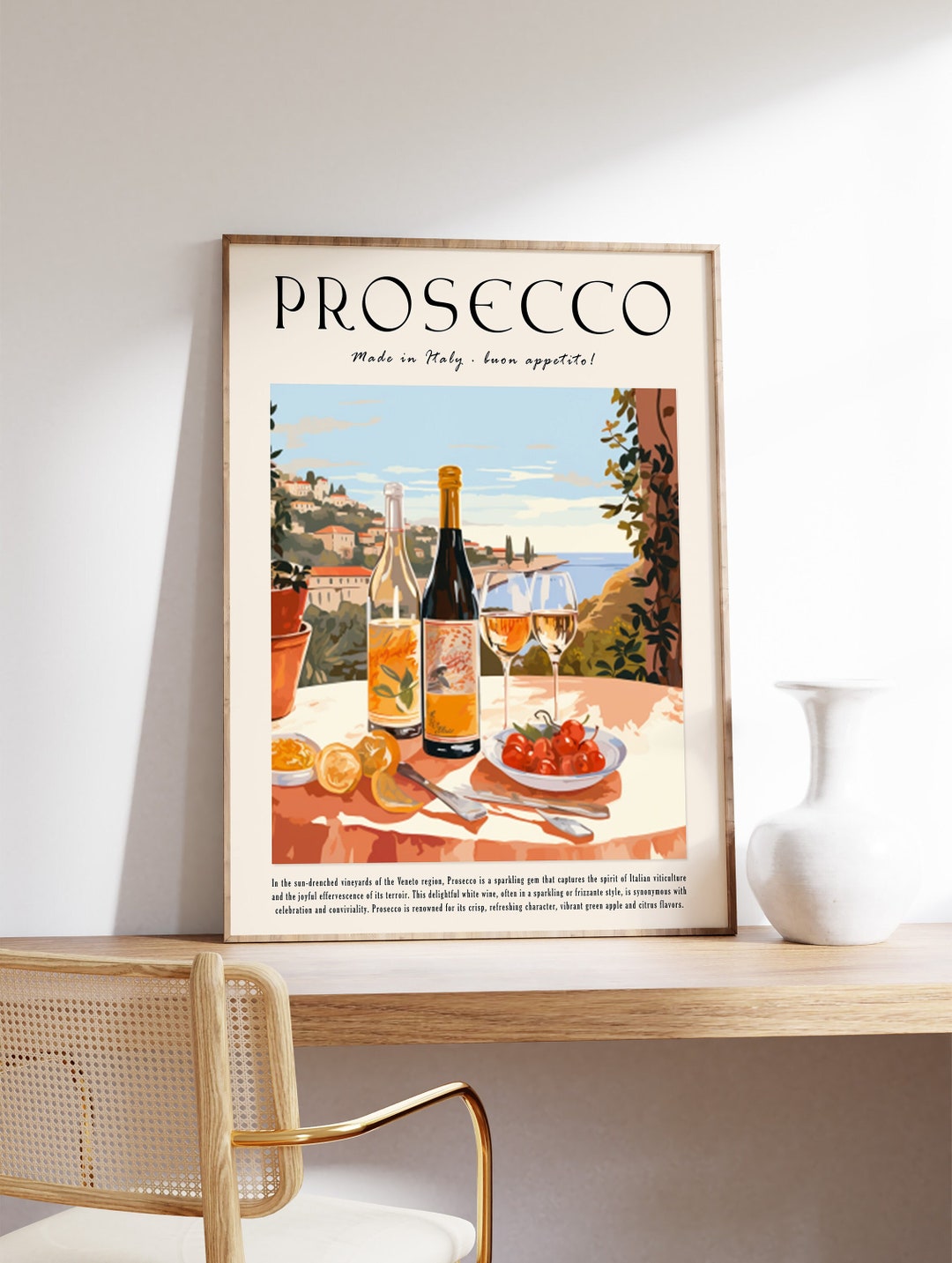 Italian Prosecco Poster, Cocktail Print, Kitchen Decor, Food and Drink ...