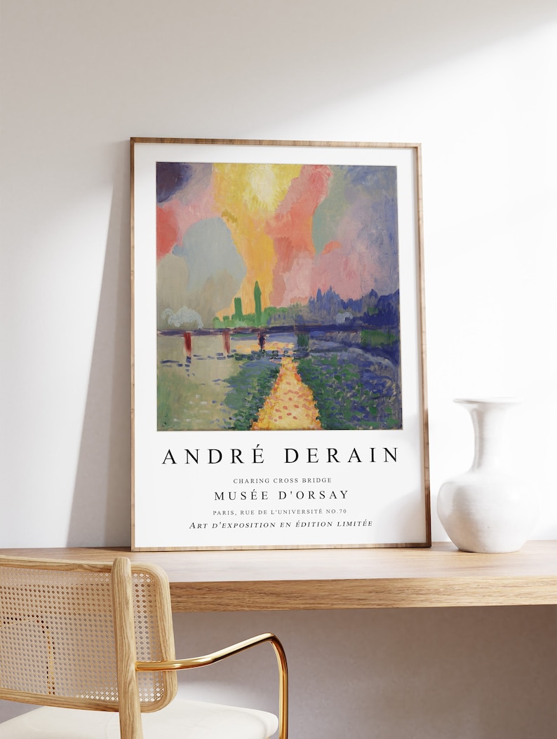 Andre Derain Exhibition Poster, Charing Cross Bridge London, French ...