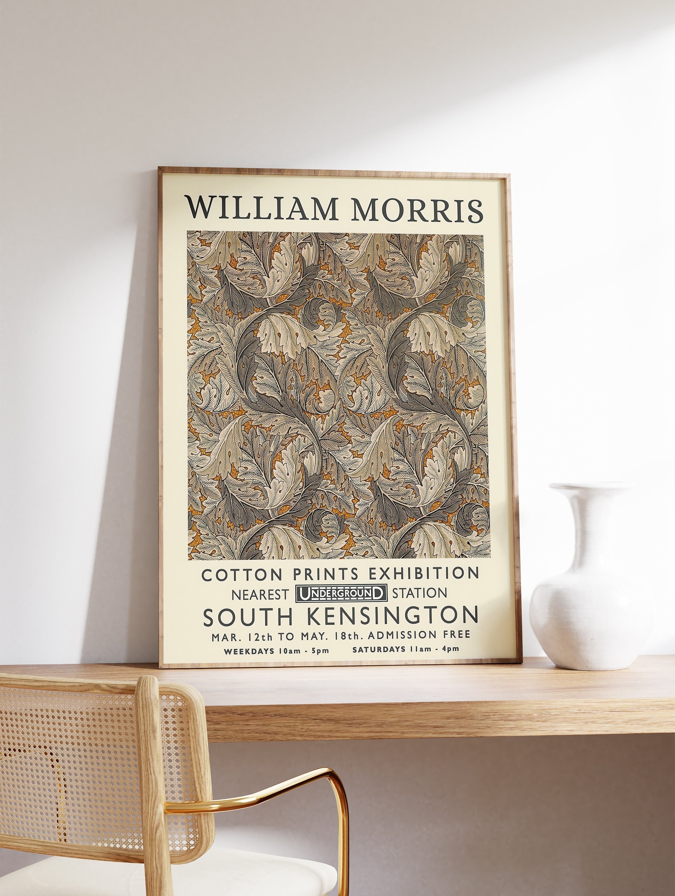William Morris Poster, William Morris Exhibition Print, William Morris ...