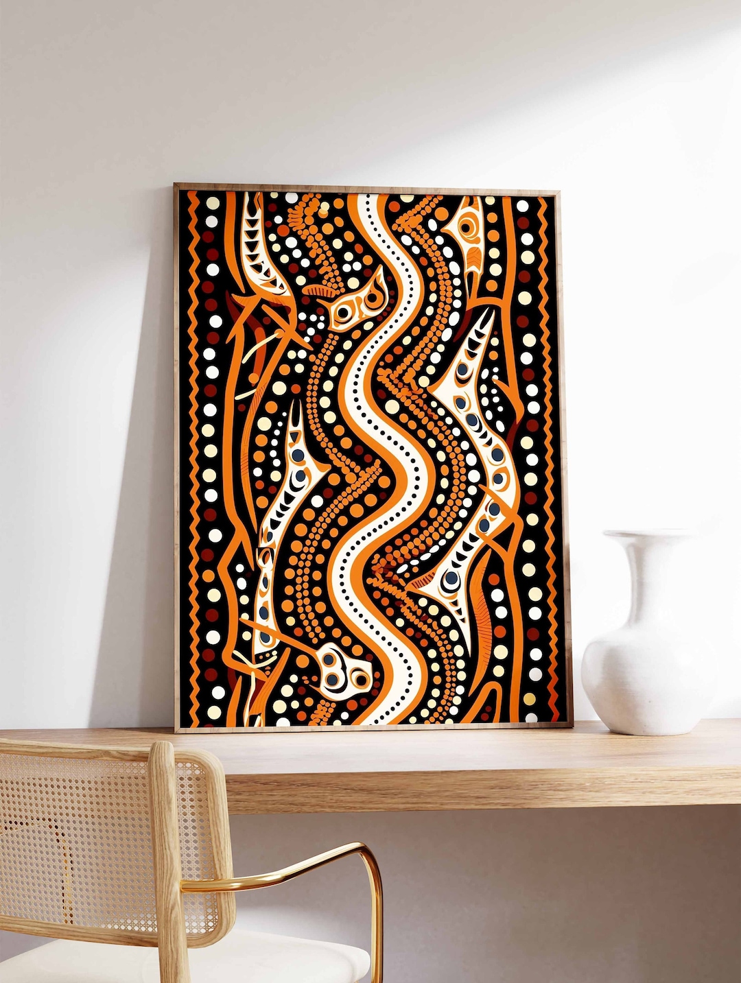 Aboriginal Print, Cultural Wall Art, Indigenous Poster, Tribal Decor ...