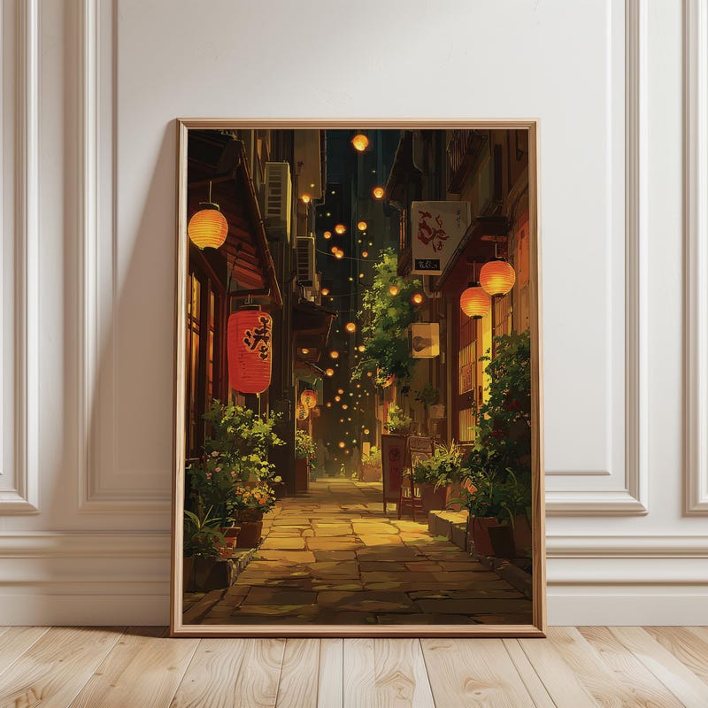 Cozy Anime Print Sunset - Etsy UK