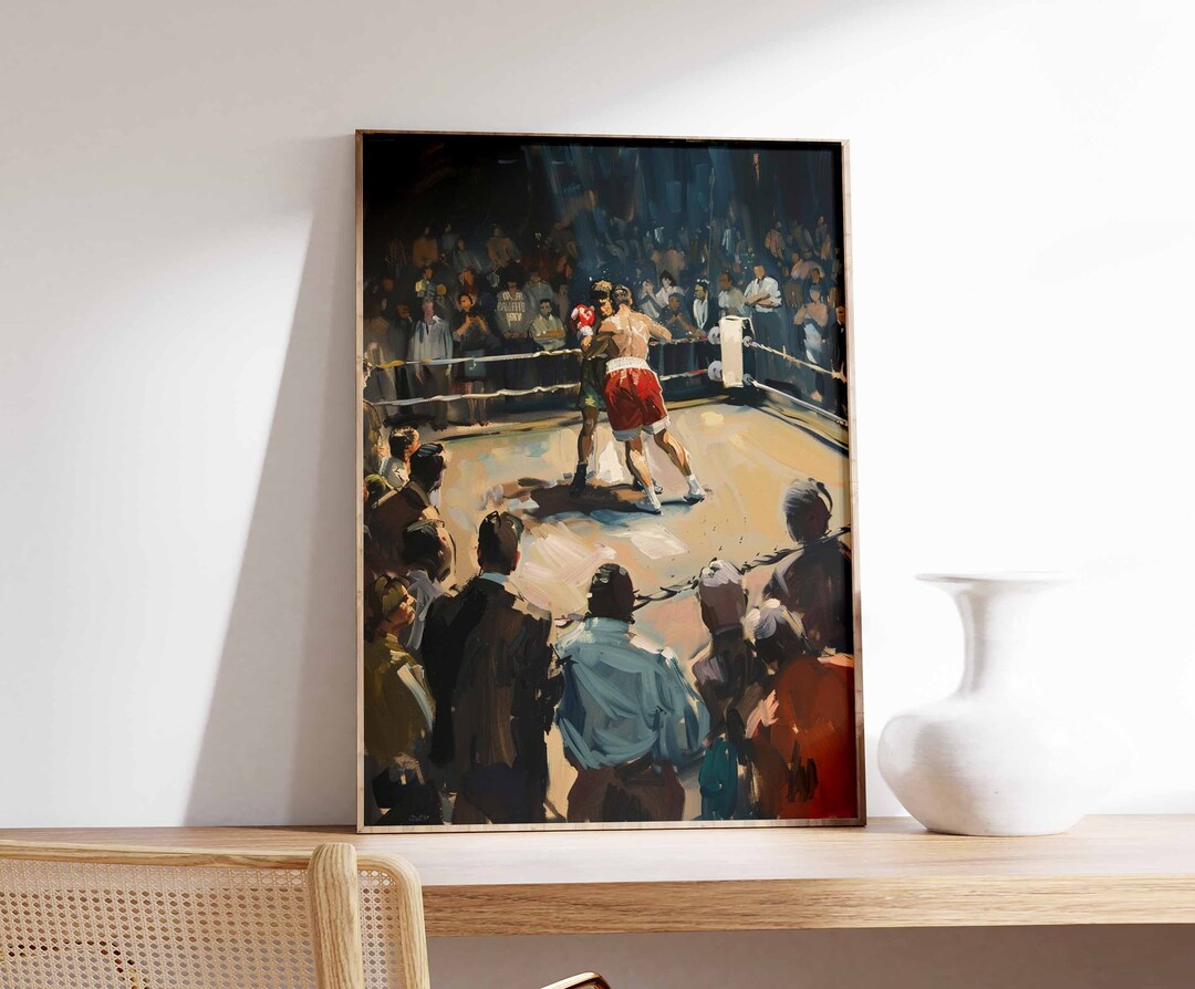 Vintage Boxing Poster, Retro Boxing Art, Old School Boxing Print ...
