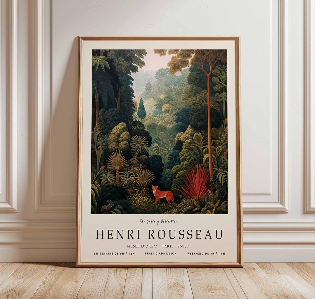 Henri Rousseau Vintage Poster, Boho Print, Tropical Decor, Botanical ...