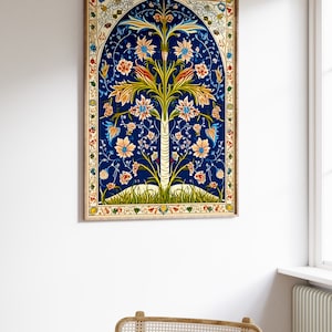 Islamic Floral Art Poster, Traditional Islamic Pattern Print, Islamic ...