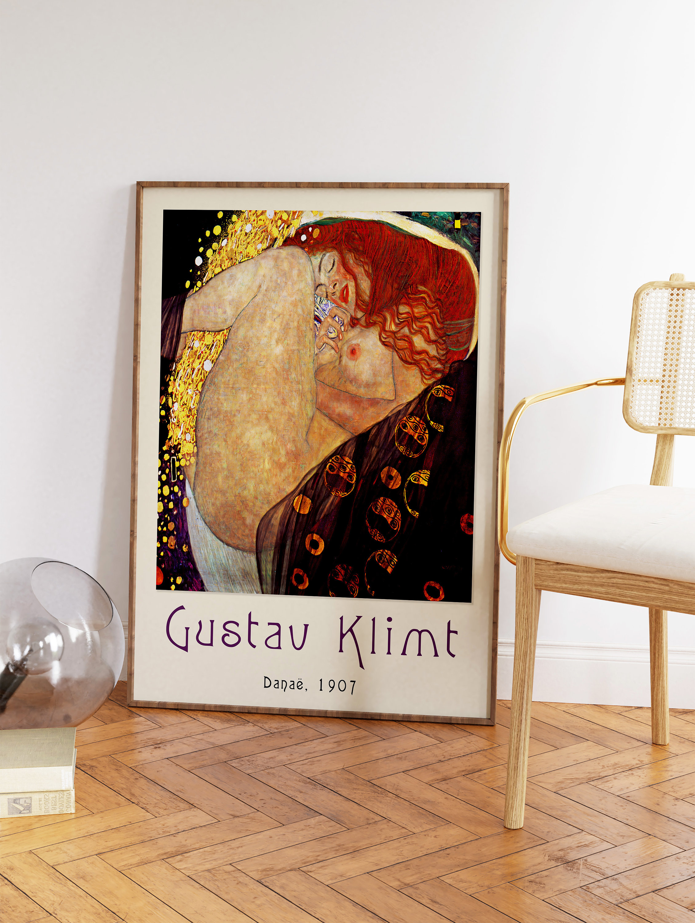 Gustav Klimt Poster Danae Klimt Exhibition Poster Art - Etsy UK