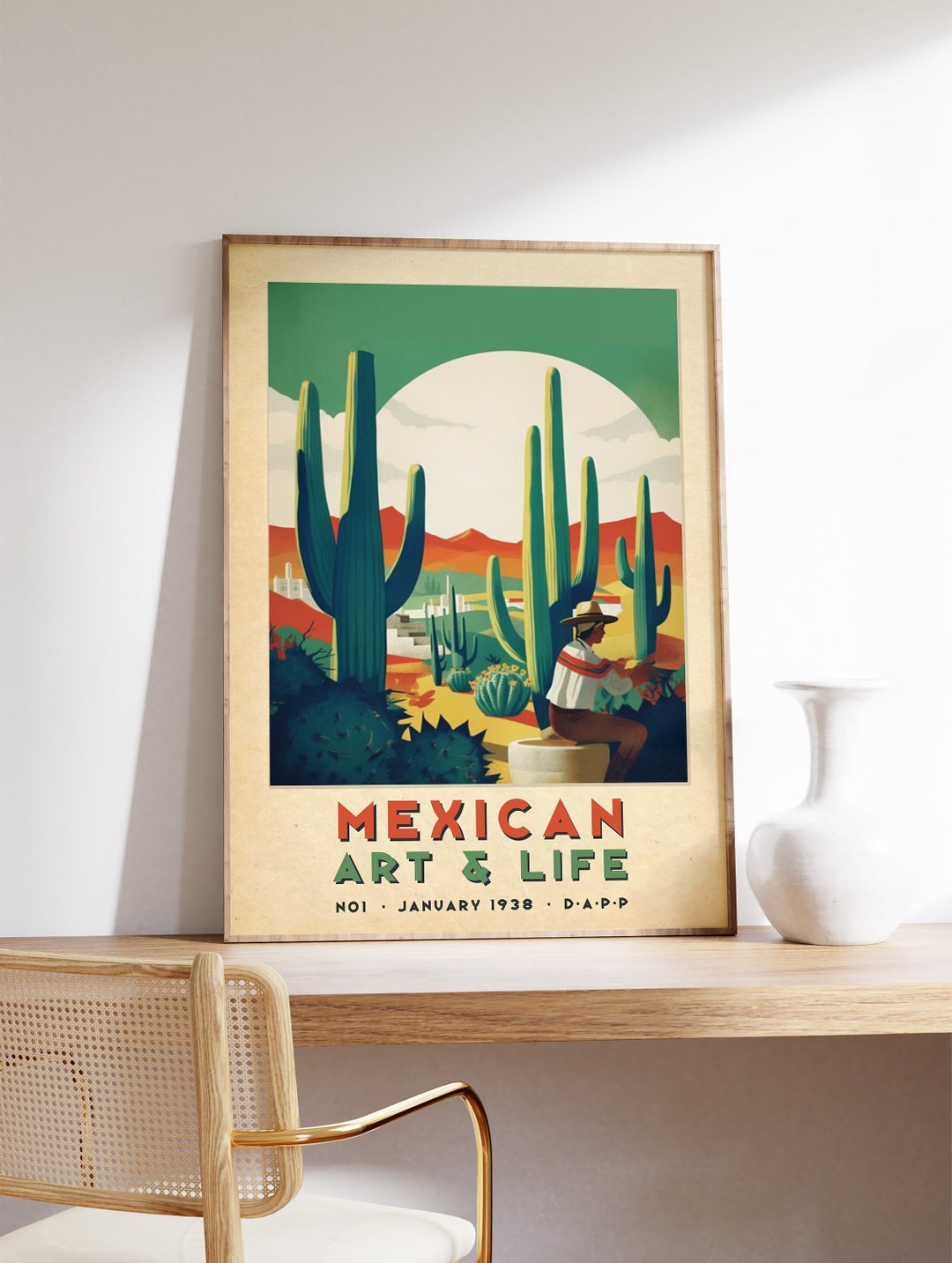 Mexican Art and Life Poster, Colourful Mexican Art Prints, Traditional ...