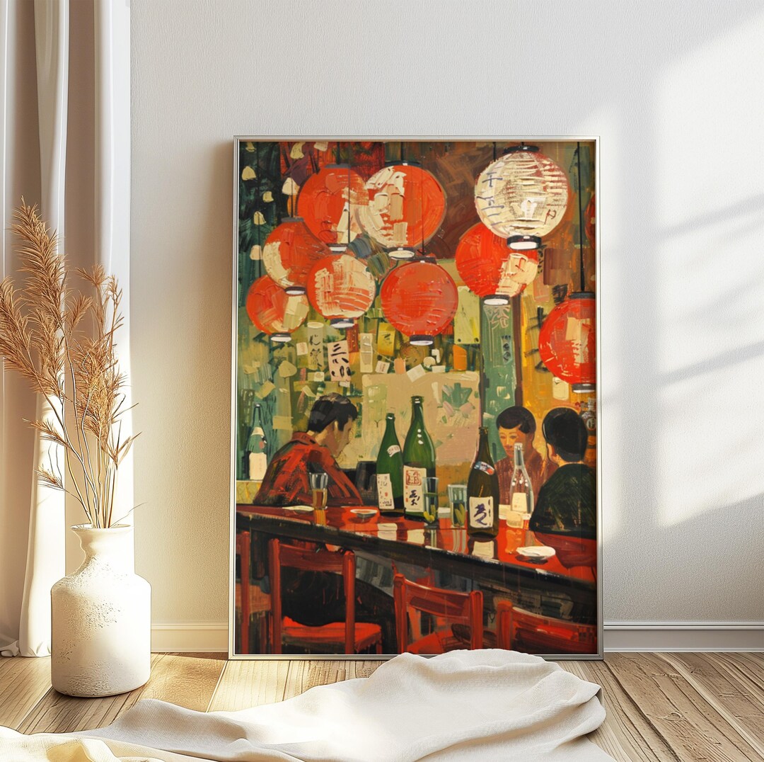 Japanese Izakaya Bar Poster, Tokyo Bar Art, Japanese Poster, Tokyo ...