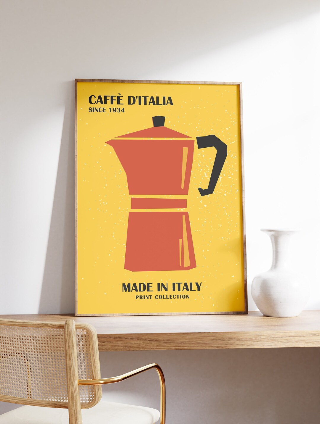 Italian Coffee Poster, Coffee Art Illustration, Vintage Coffee Print ...