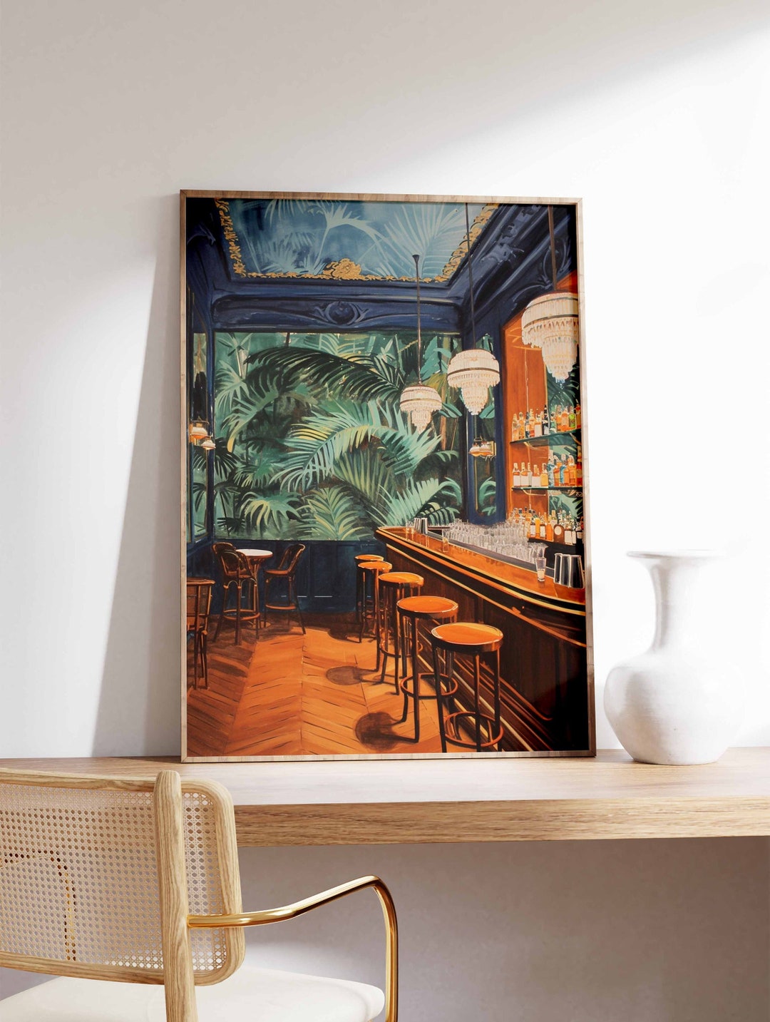 Retro Cocktail Bar Print, Vintage Cocktail Poster, Food and Drink Art ...