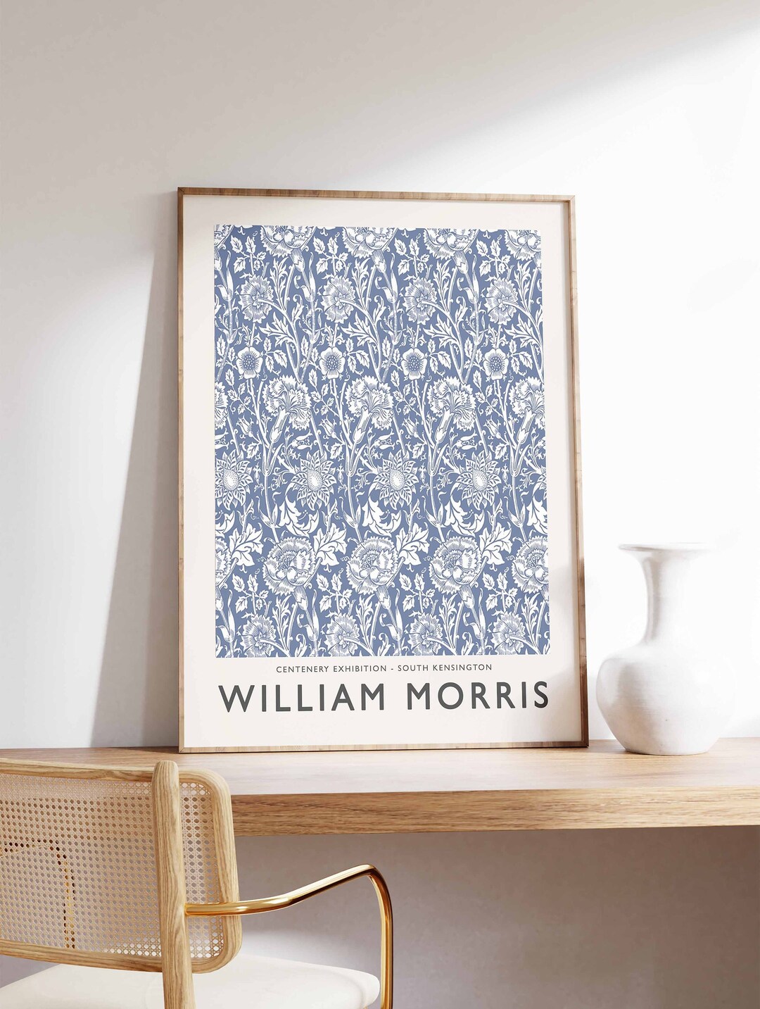 William Morris Blue Print, William Morris Exhibition Poster, William ...