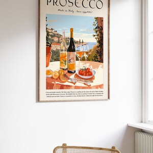 Italian Prosecco Poster, Cocktail Print, Kitchen Decor, Food and Drink ...