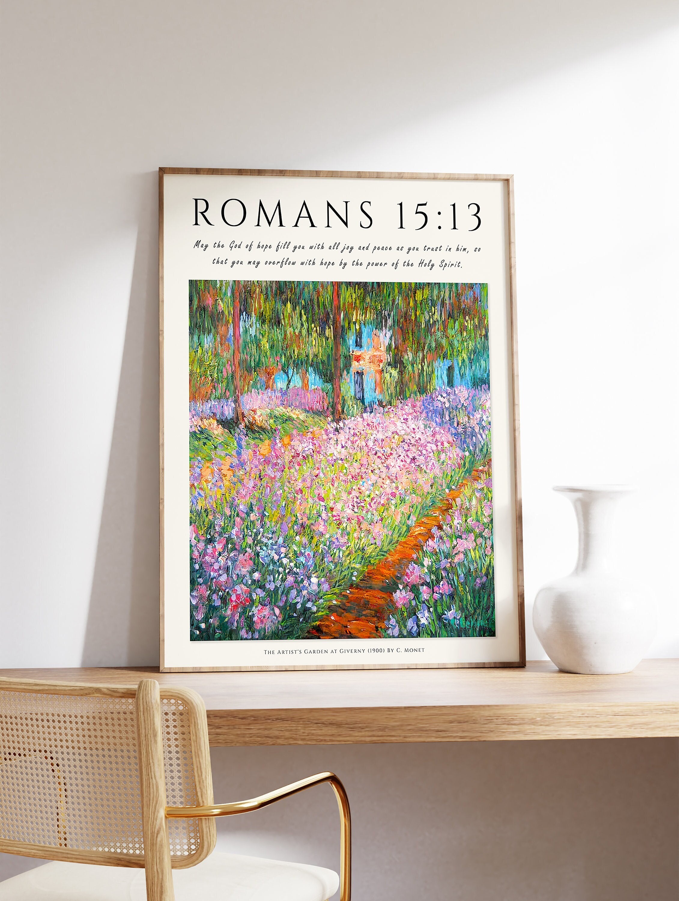 Bible Verse Poster Bible Art the Artist's Garden - Etsy