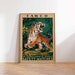Vintage Tiger Print, Indian Tiger Poster, Matchbox Art, Animal Print ...