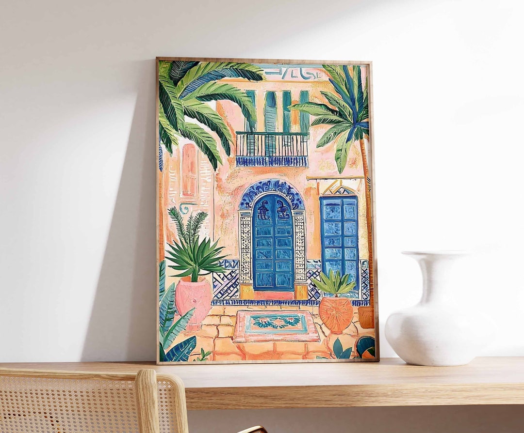 Islamic Poster, Middle Eastern Decor, Botanical Print, Arabic Wall Art ...