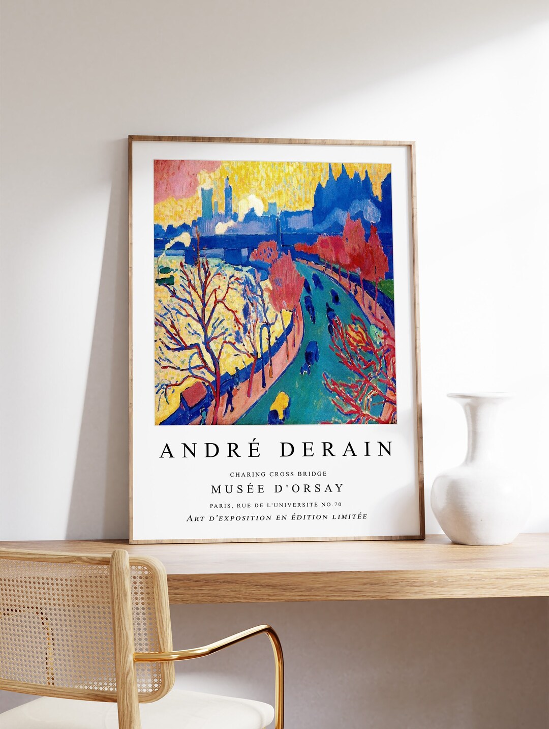 Andre Derain Exhibition Poster, Charing Cross Bridge, French ...