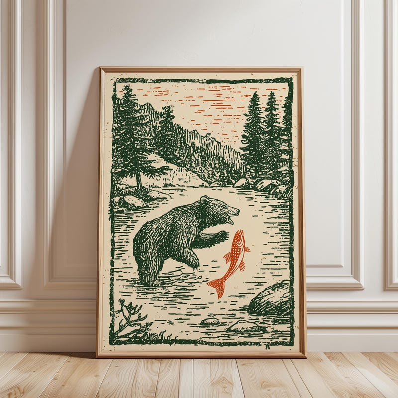 Japanese Bear Prints - Etsy