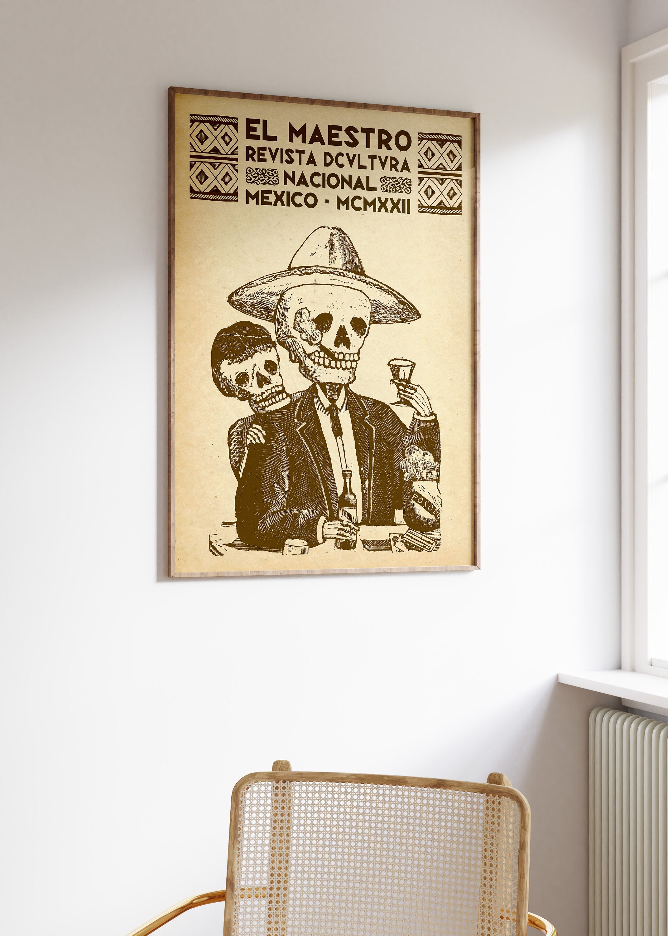 Mexican Art Poster Mexican Print Vintage Print Folklore - Etsy