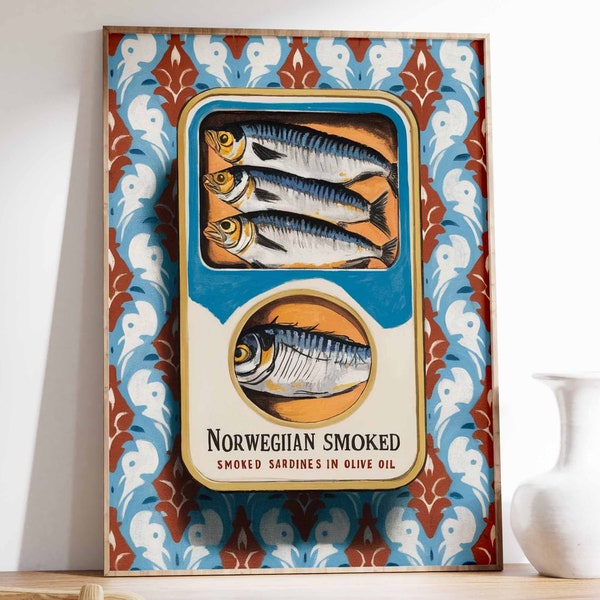 Vintage Fish Poster - Etsy