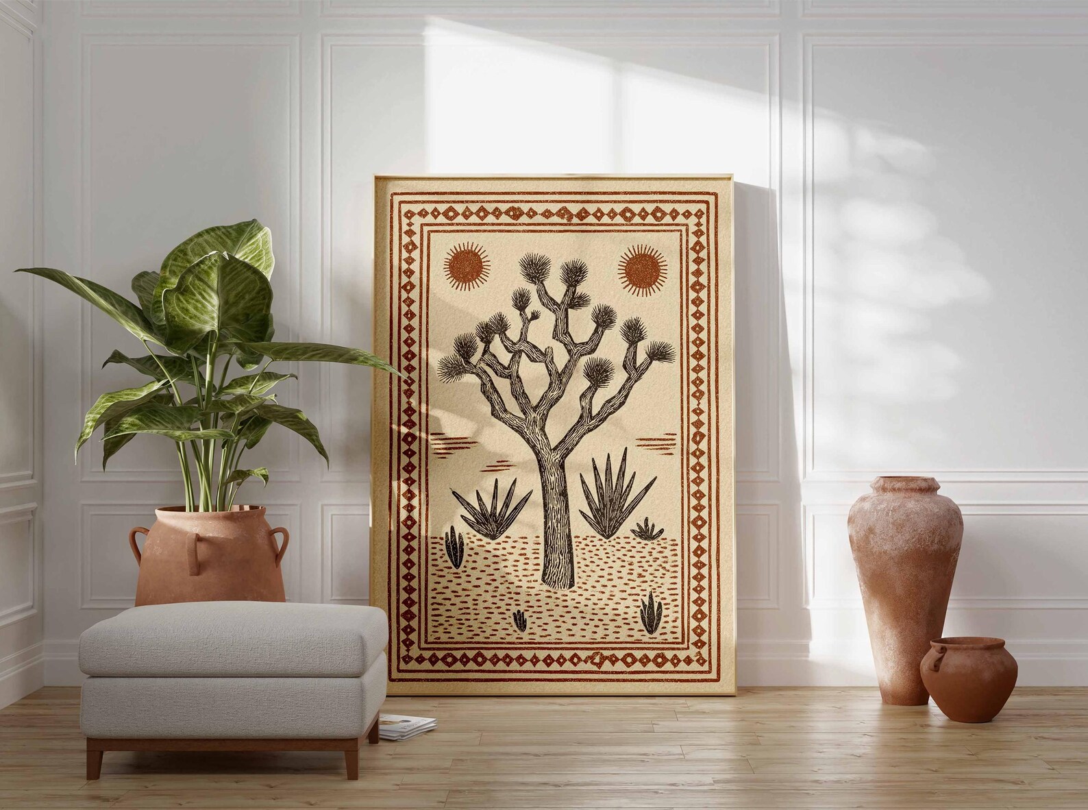 Joshua Tree Poster, Boho Desert Print, California Wall Art ...