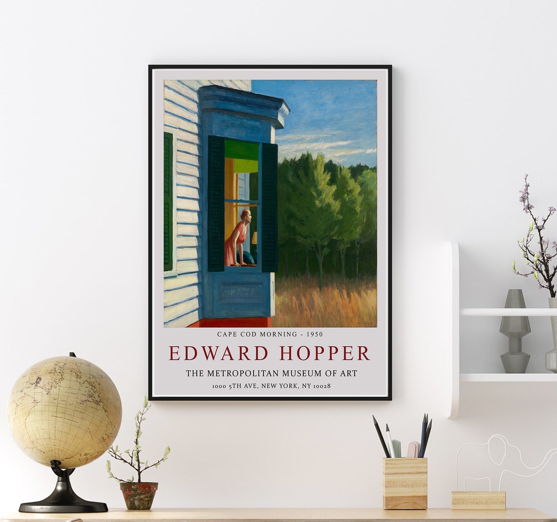 Edward Hopper Exhibition Poster Cape Cod Morning Wall Art - Etsy