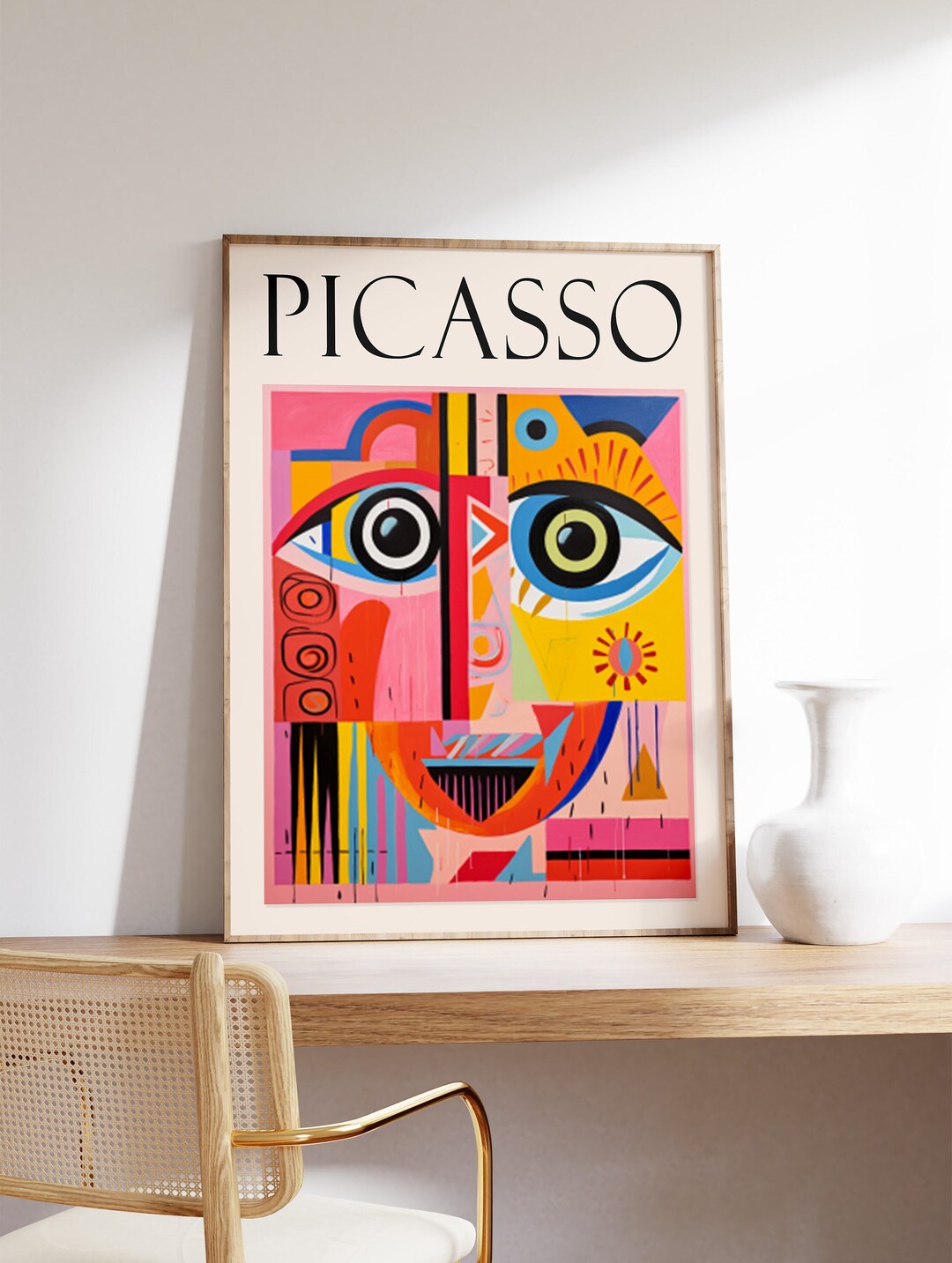 Picasso Abstract Faces Exhibition Poster, Retro Wall Art - Etsy