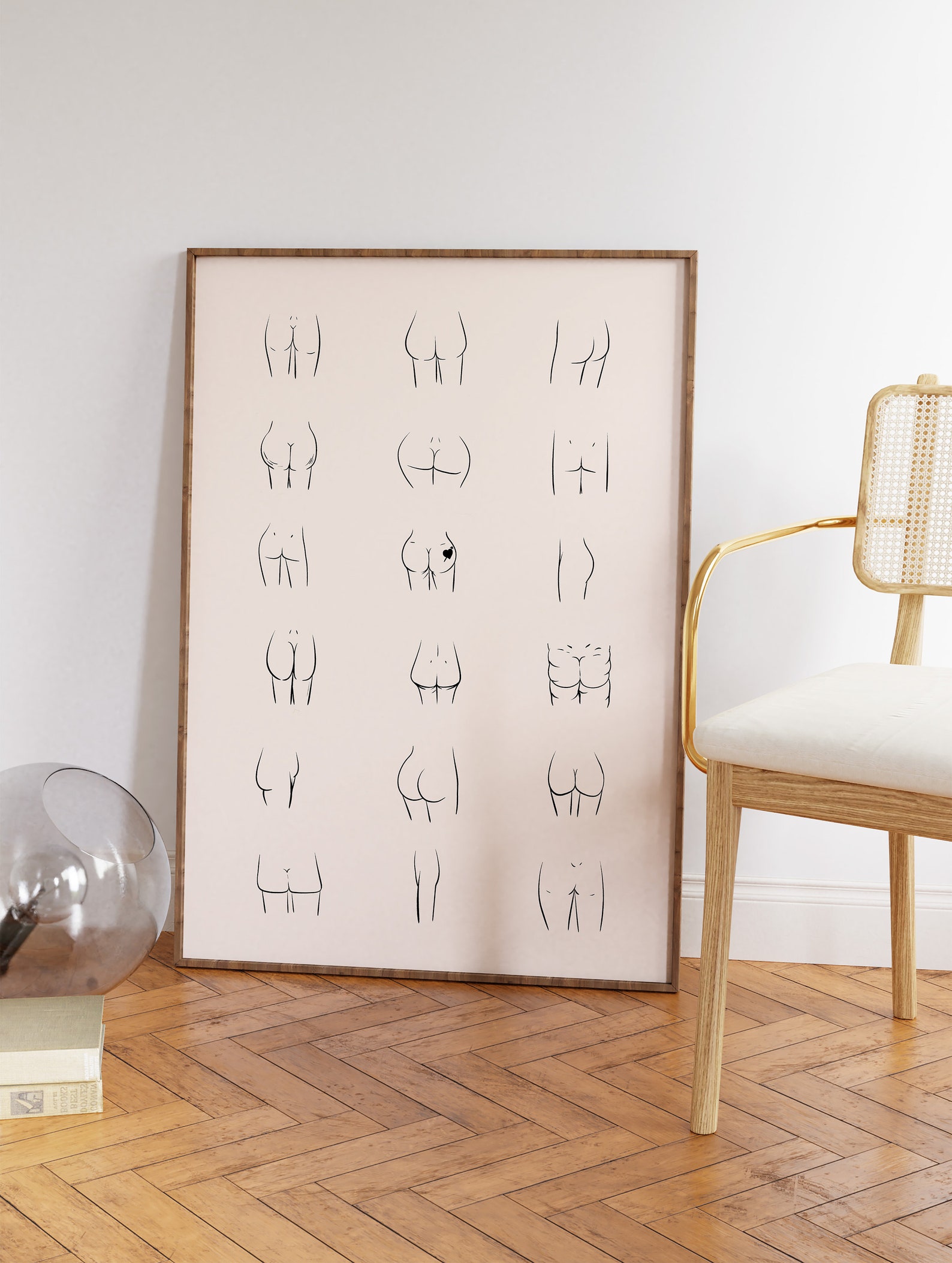 Female Bums Body Art Feminine Bottom Art Feminist Wall Art - Etsy