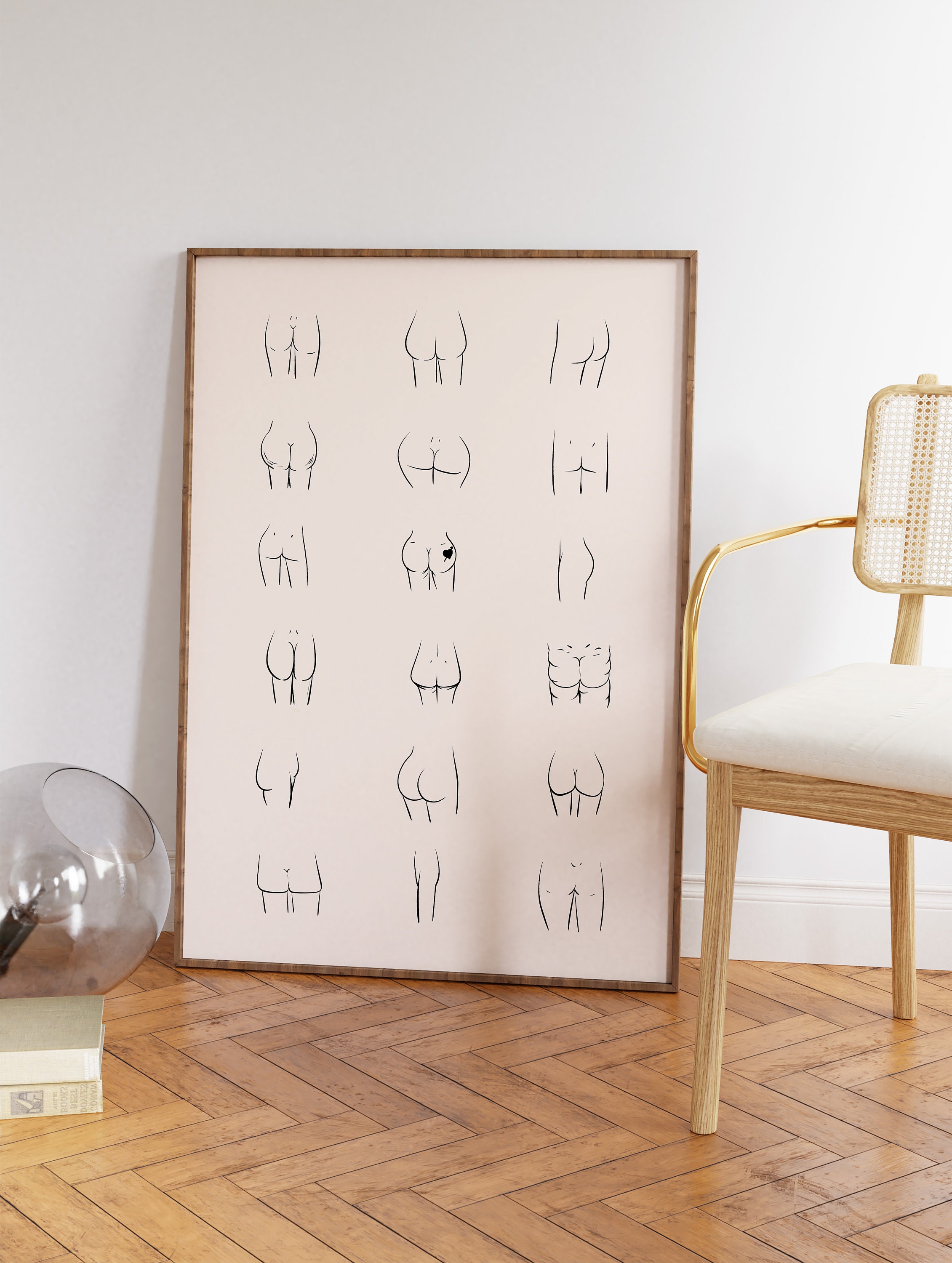 Female Bums Body Art Feminine Bottom Art Feminist Wall Art - Etsy Australia