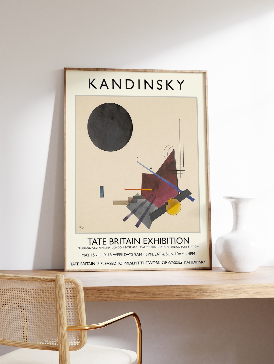 Wassily Kandinsky Exhibition Poster, Black Relationship, Gallery ...